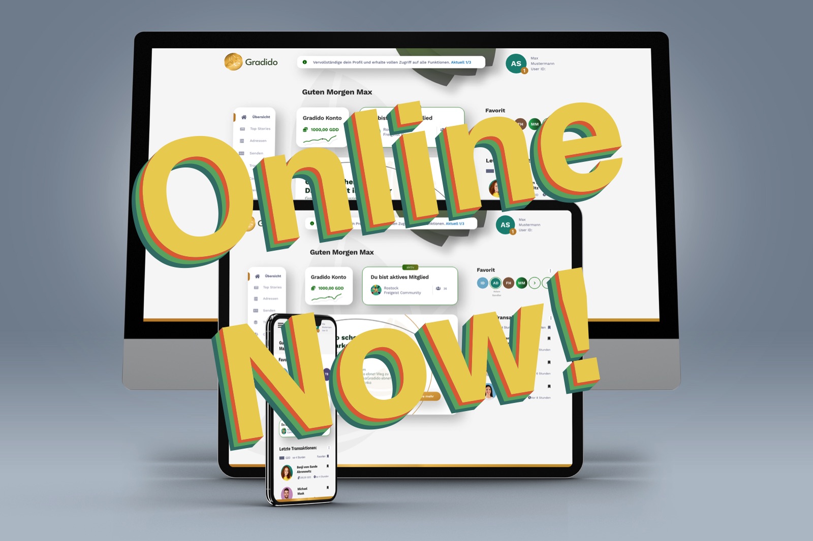 Gradido account: new design is online - Gradido